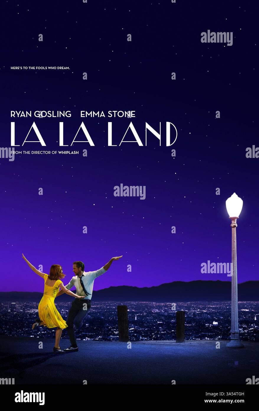 La La Land movie poster Ryan Gosling & Emma Stone Stock Photo - Alamy