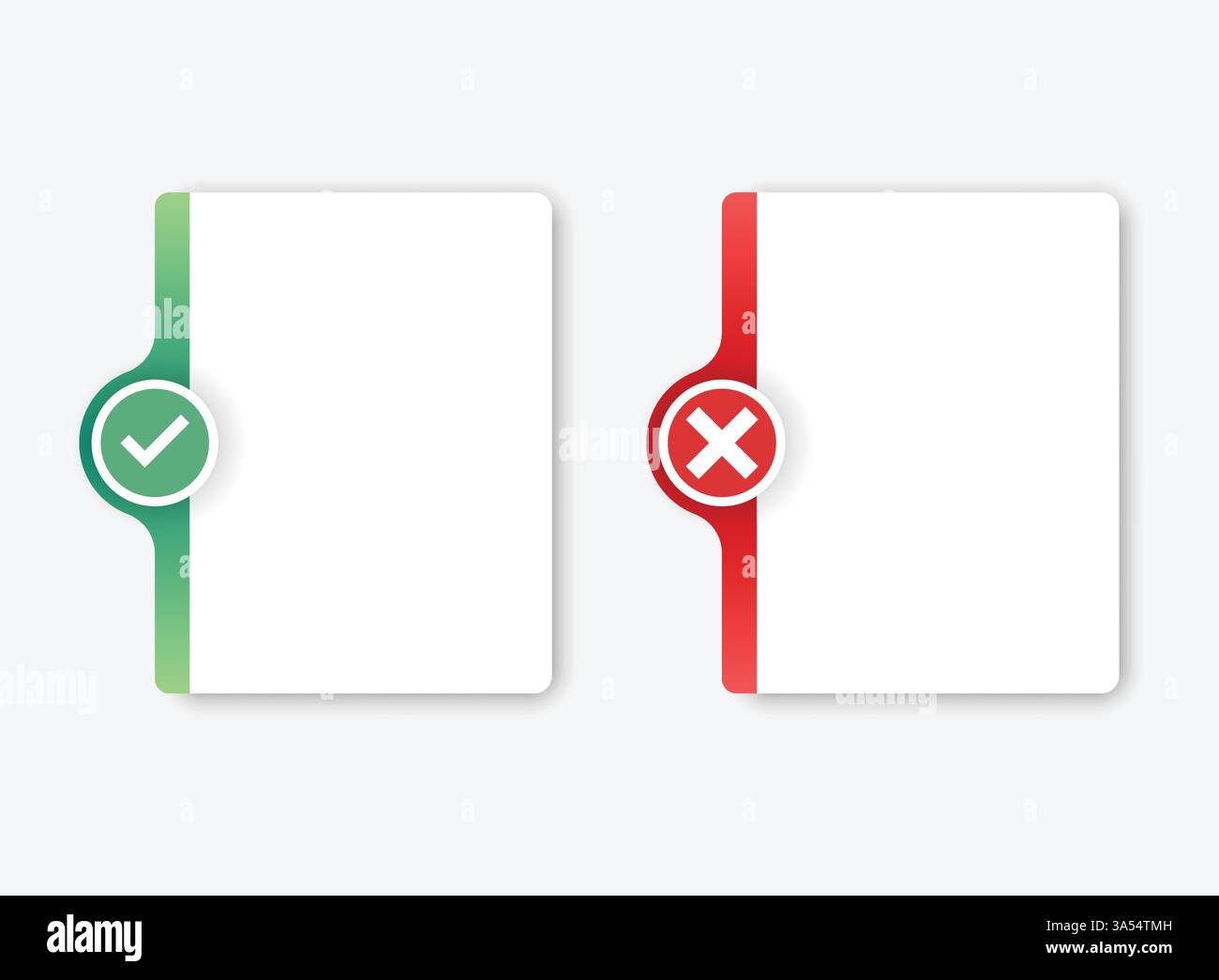 Do and dont icon in flat style. Dos and Don'ts vector illustration on ...