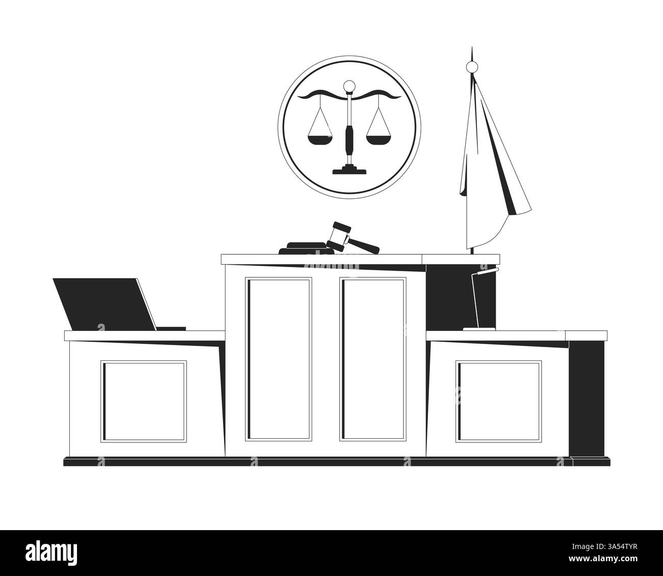 Interior judge Stock Vector Images - Alamy