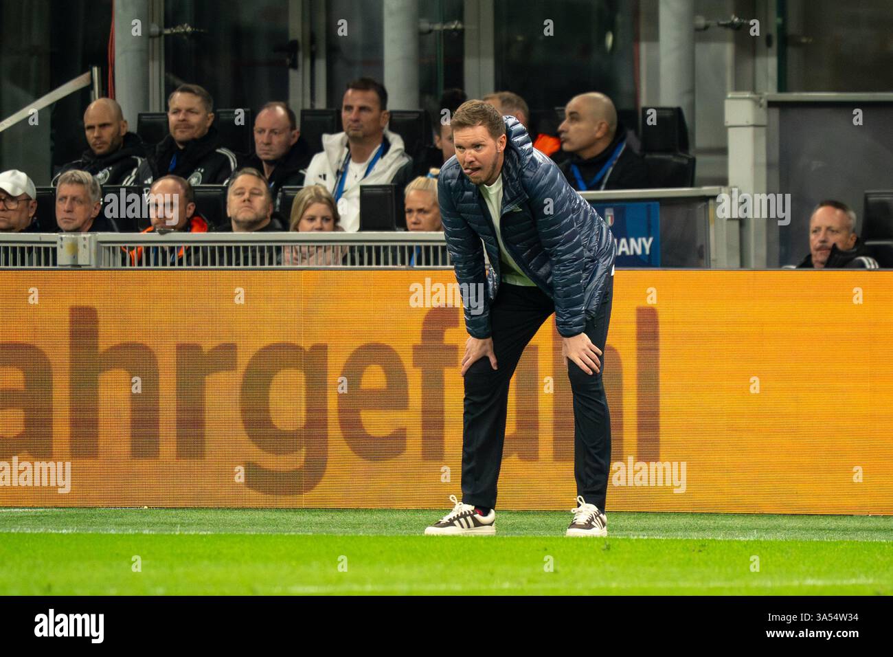 Italy vs Germany - Nations League Quarter Final, first round; San Siro ...