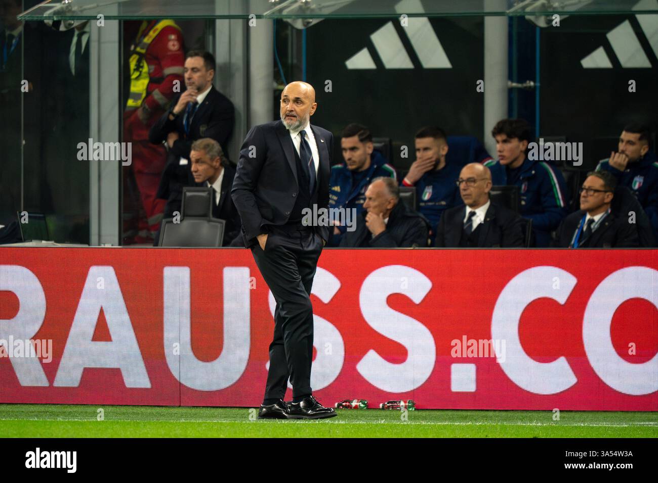 Italy vs Germany - Nations League Quarter Final, first round; San Siro ...