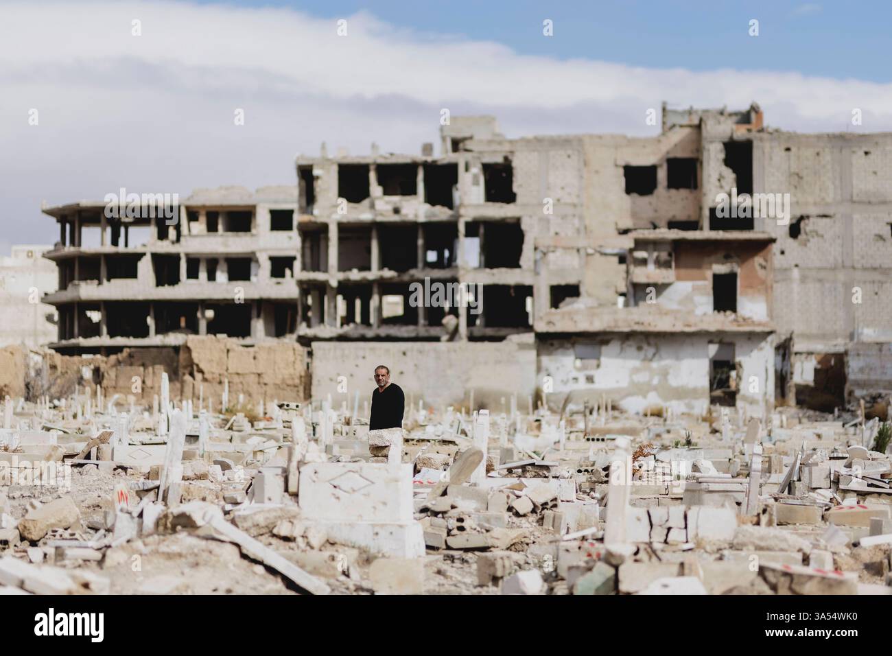 Zerstoerter Stadtteil Jobar in Damaskus, 20.03.2025. / Fotografiert im ...