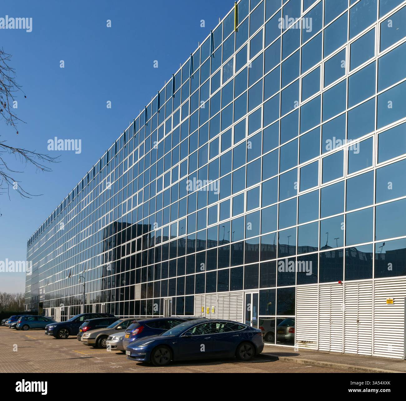 Reflective glass exterior Elder House office block building, Milton ...