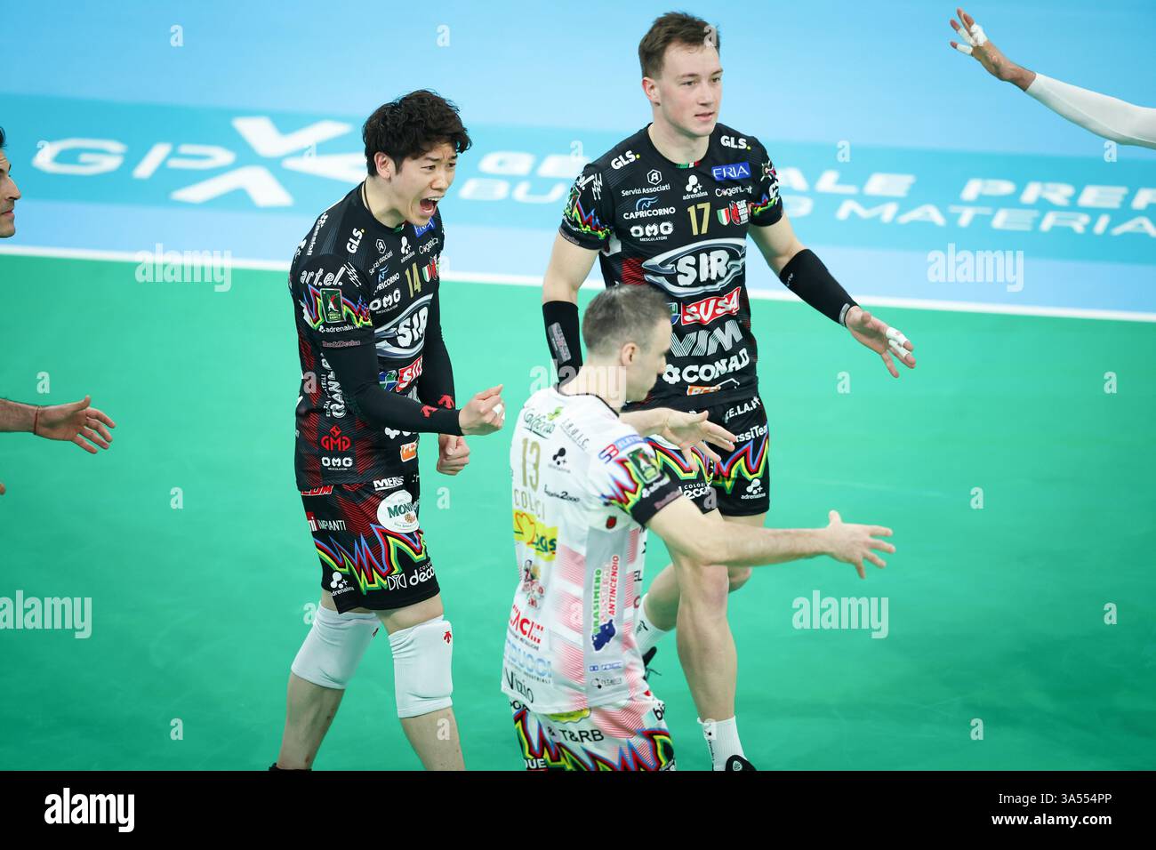 #14 Yuki Ishikawa (Sir Susa Vim Perugia) 23.Feb.2025 Sir Susa Vim Perugia vs Mint Vero Volley ...