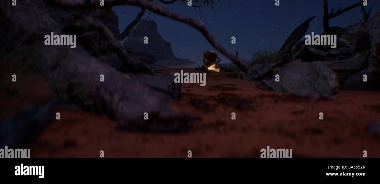 Ancient man made fire, the history of the evolution of the human mind ...