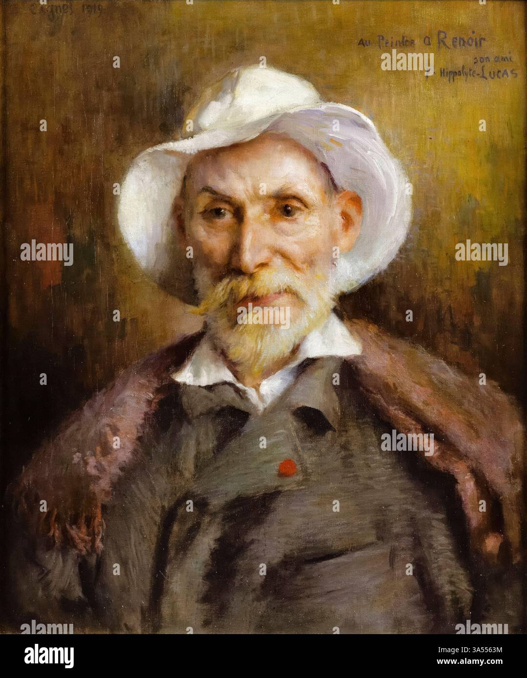 Renoir. Portrait painting of the French impressionist painter Pierre ...