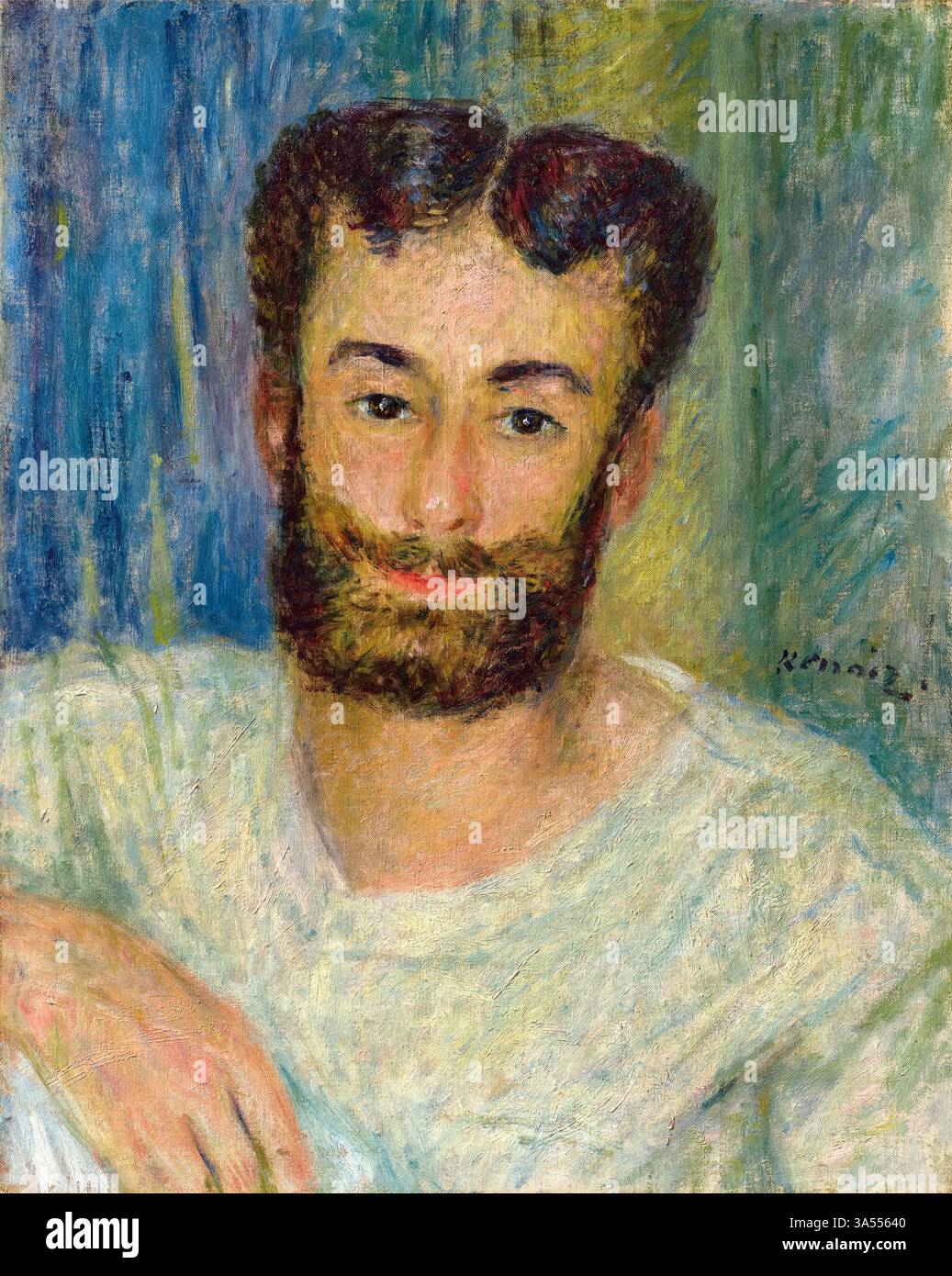 Le canotier de Bougival, (The Bougival boater), portrait painting in ...