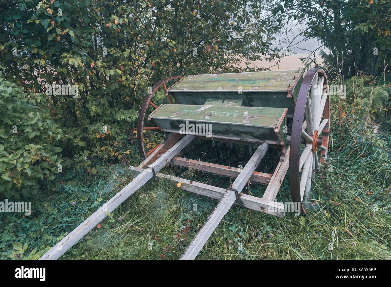 Old sowing machine for horses Stock Photo - Alamy