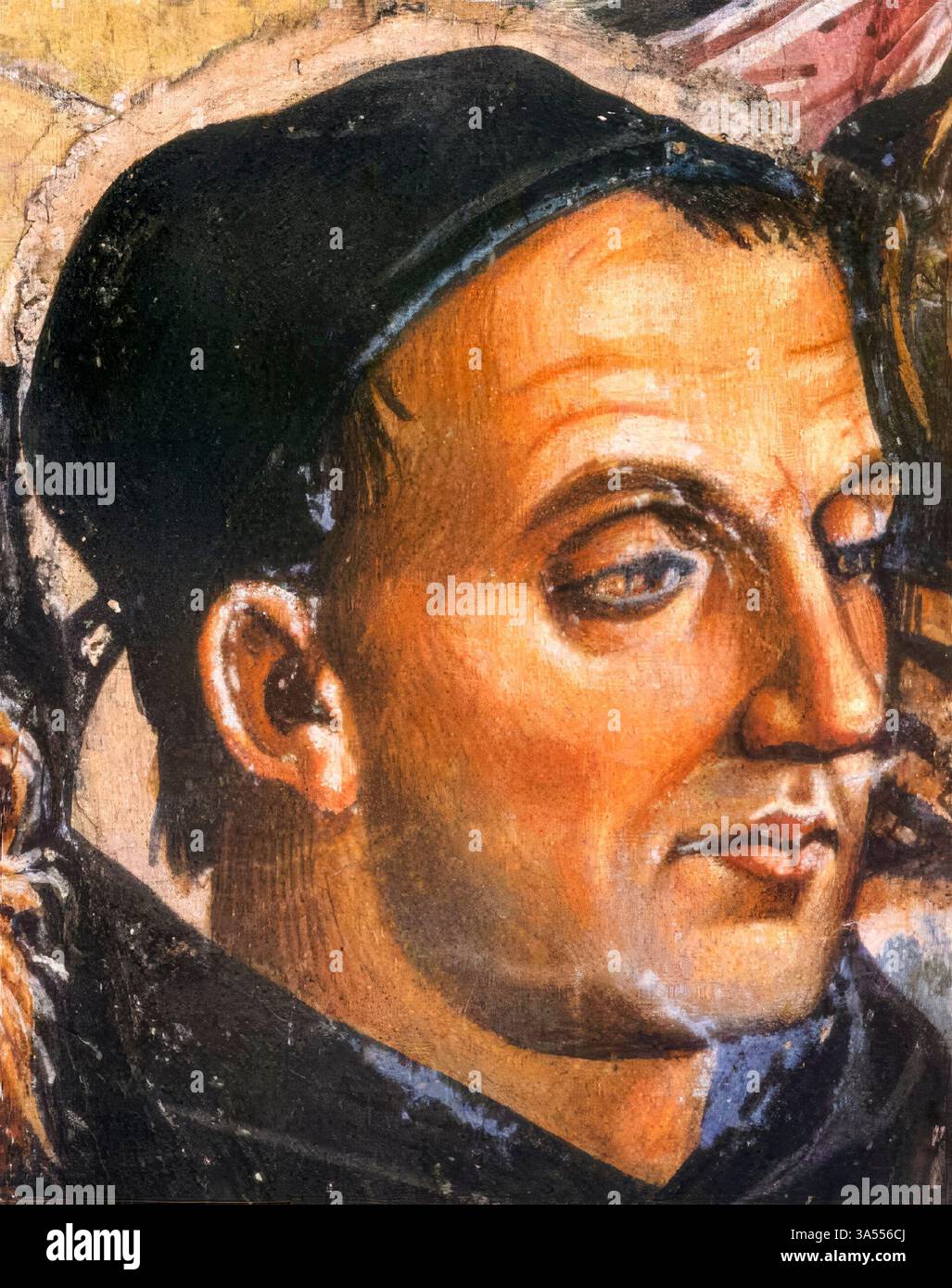 Fra Angelico. Portrait likeness of the Dominican friar and Italian Renaissance painter born ...