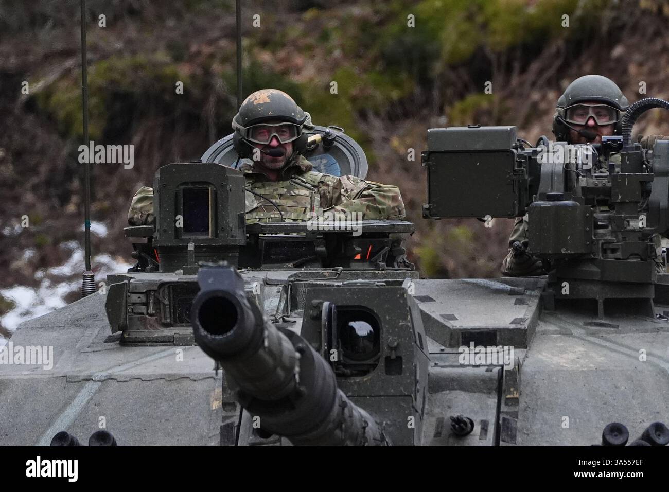 The Prince of Wales (left), Colonel-in-Chief, Mercian Regiment in a ...