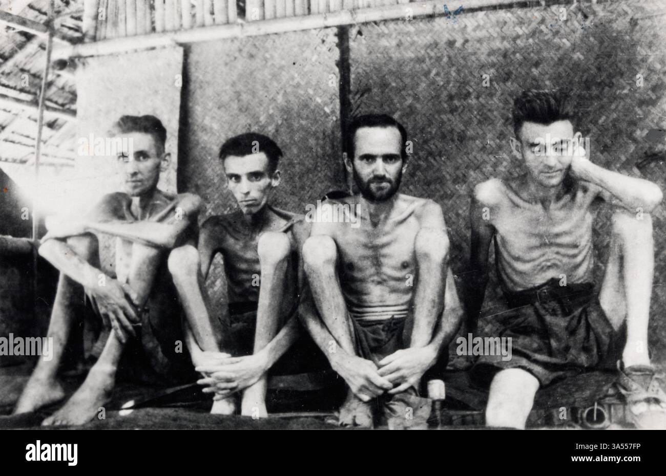Dutch and Australian PoWs at Tarsau, in Thailand in 1943. 22,000 ...