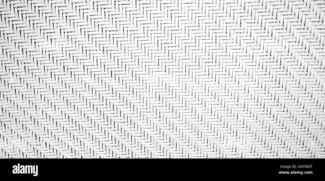 white background with natural woven wicker rattan texture. Abstract ...