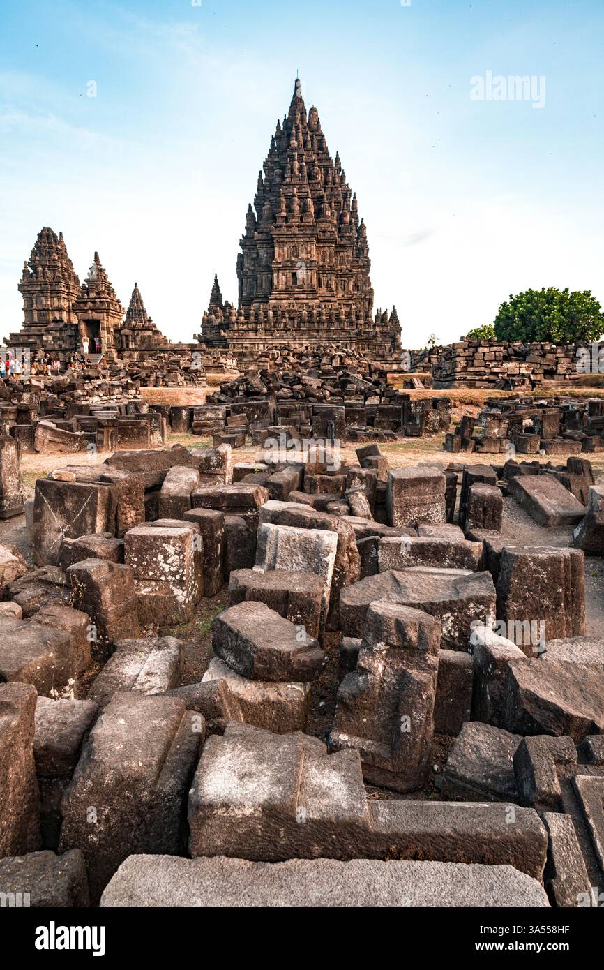 Ancient stupa, Prambanan temple, Java Stock Photo - Alamy