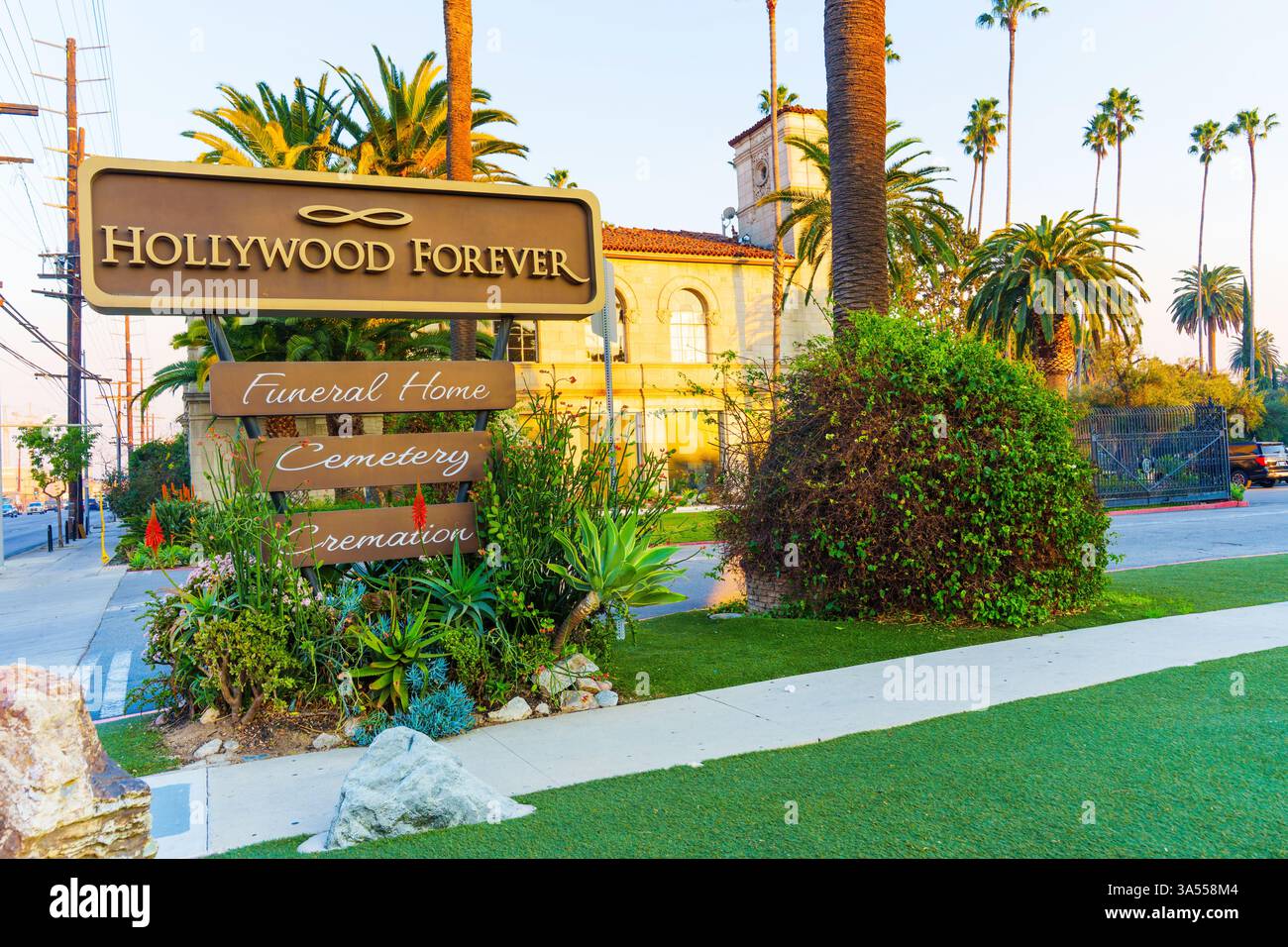 Los Angeles, California - January 10, 2025: Iconic Hollywood Forever ...