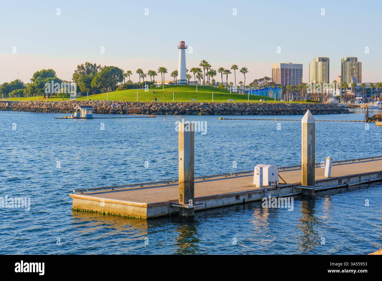 Long Beach, California - January 11, 2025: Lions Lighthouse stands tall ...