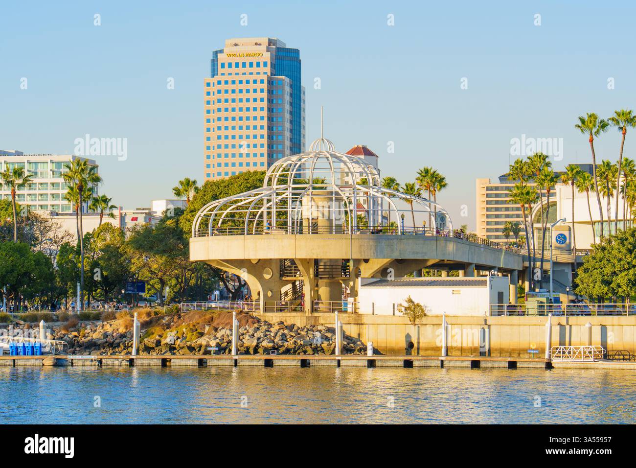 Long Beach, California - January 11, 2025: Harbor view of the stylish ...
