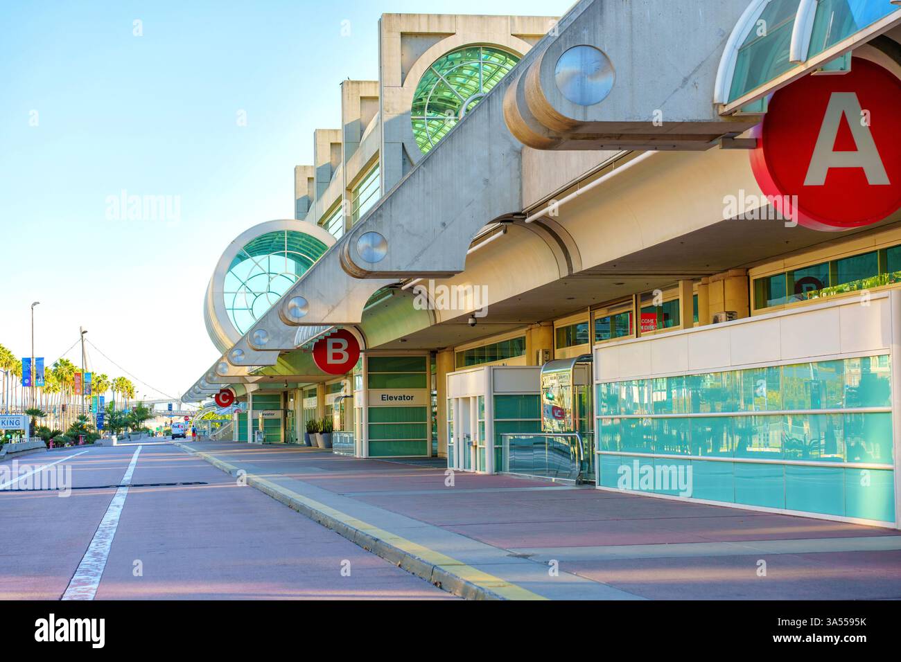 San Diego, California - January 14, 2025: Modern exterior of the San ...