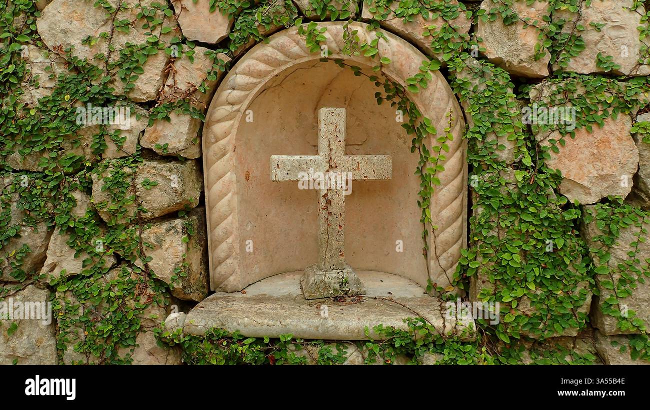 Nature and religion in the mayan riviera Stock Photo - Alamy