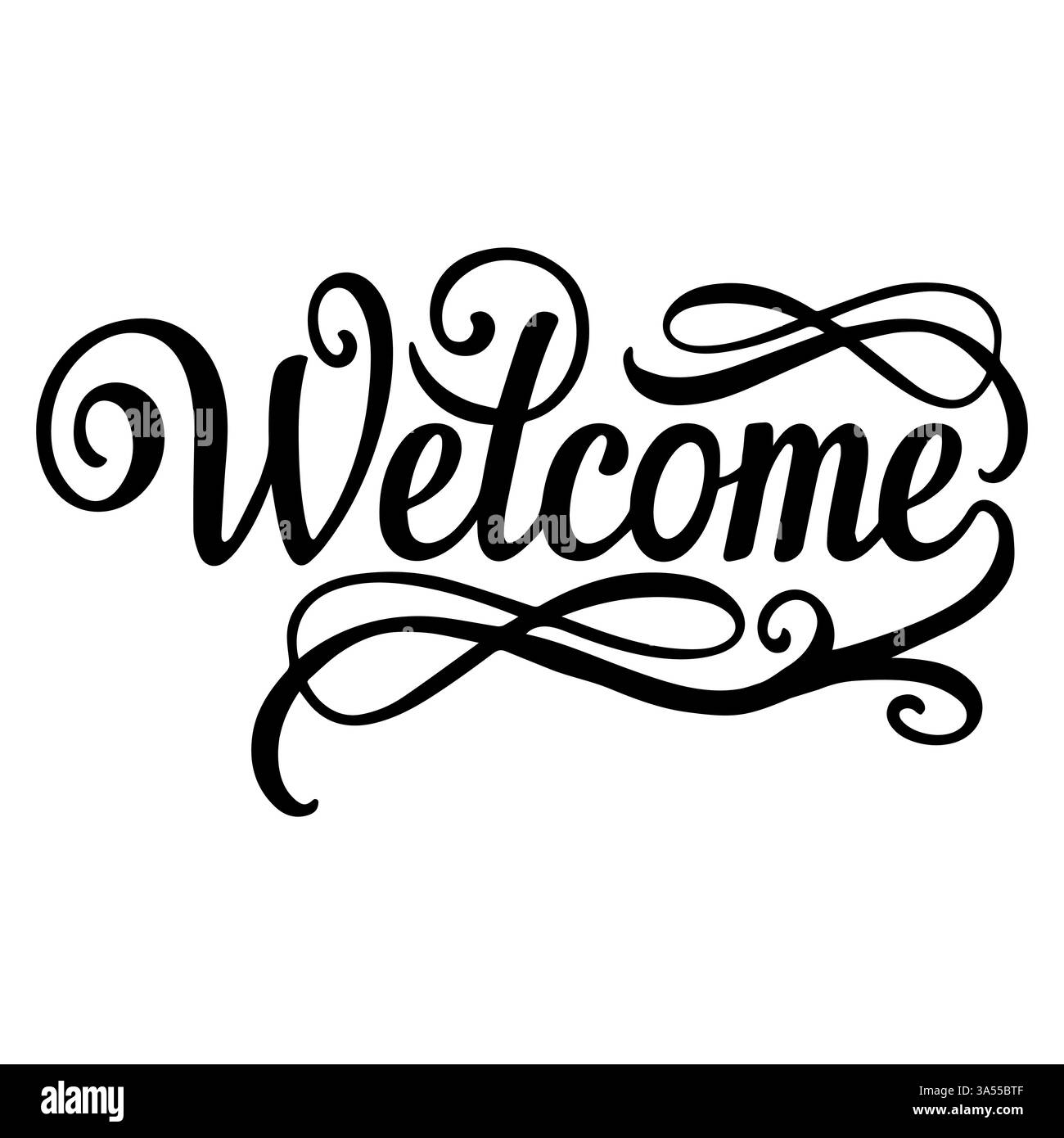 Cursive font vector vectors Black and White Stock Photos & Images - Alamy