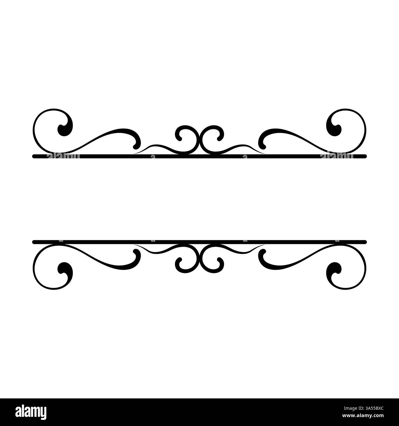 Ornamental swirls victorian Stock Vector Images - Alamy