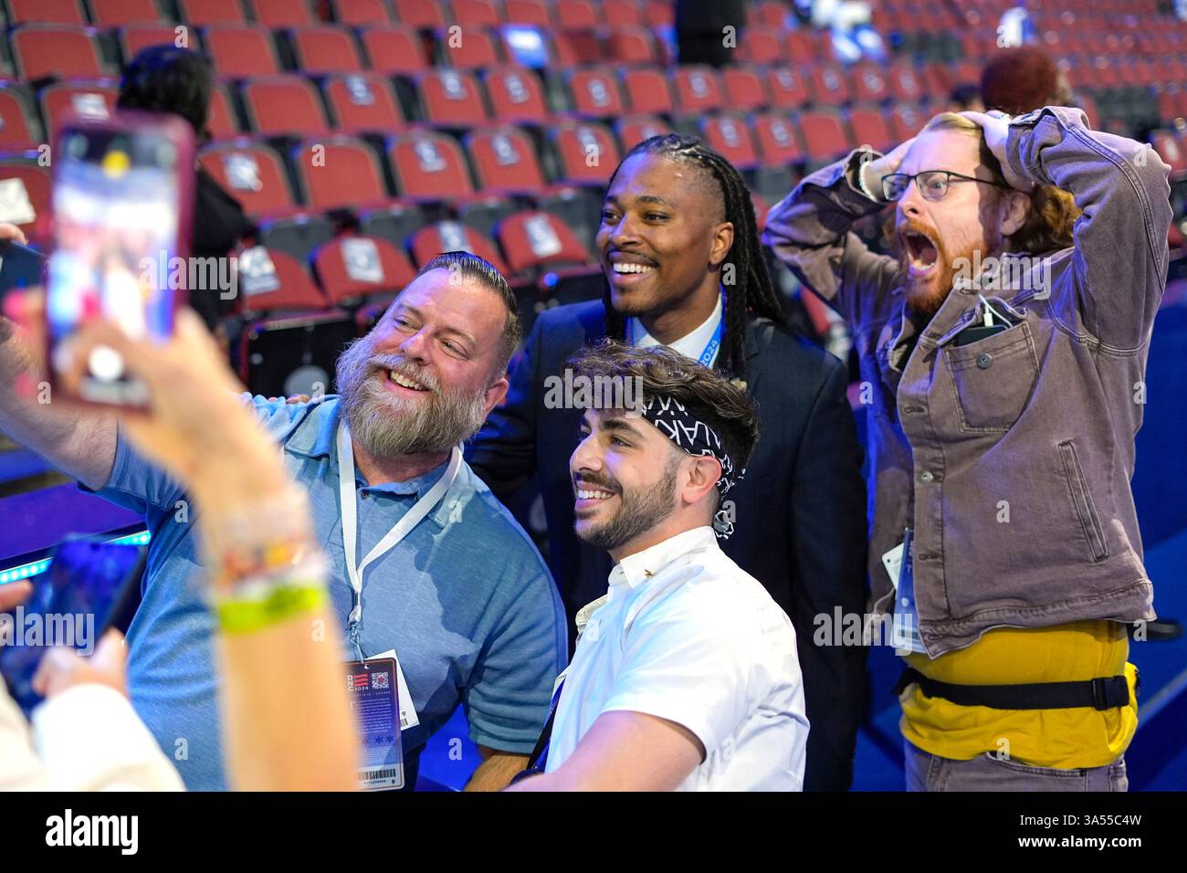 FILE - Malcolm Kenyatta, center, a member of the Pennsylvania House of ...