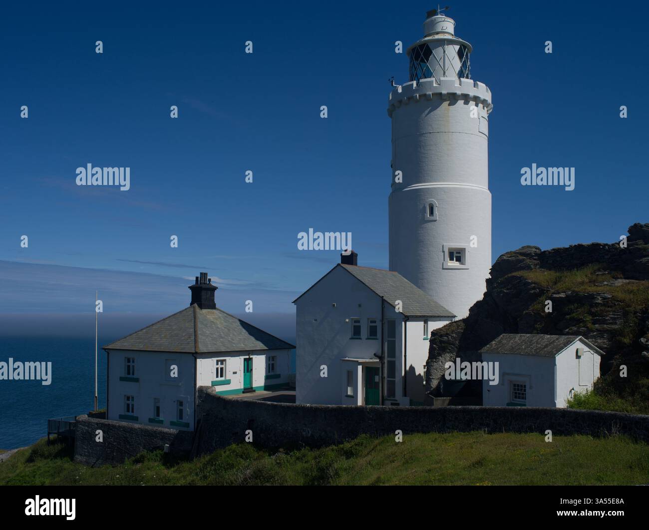 Start Point lighthouse, Devon, UK summertime Stock Photo - Alamy