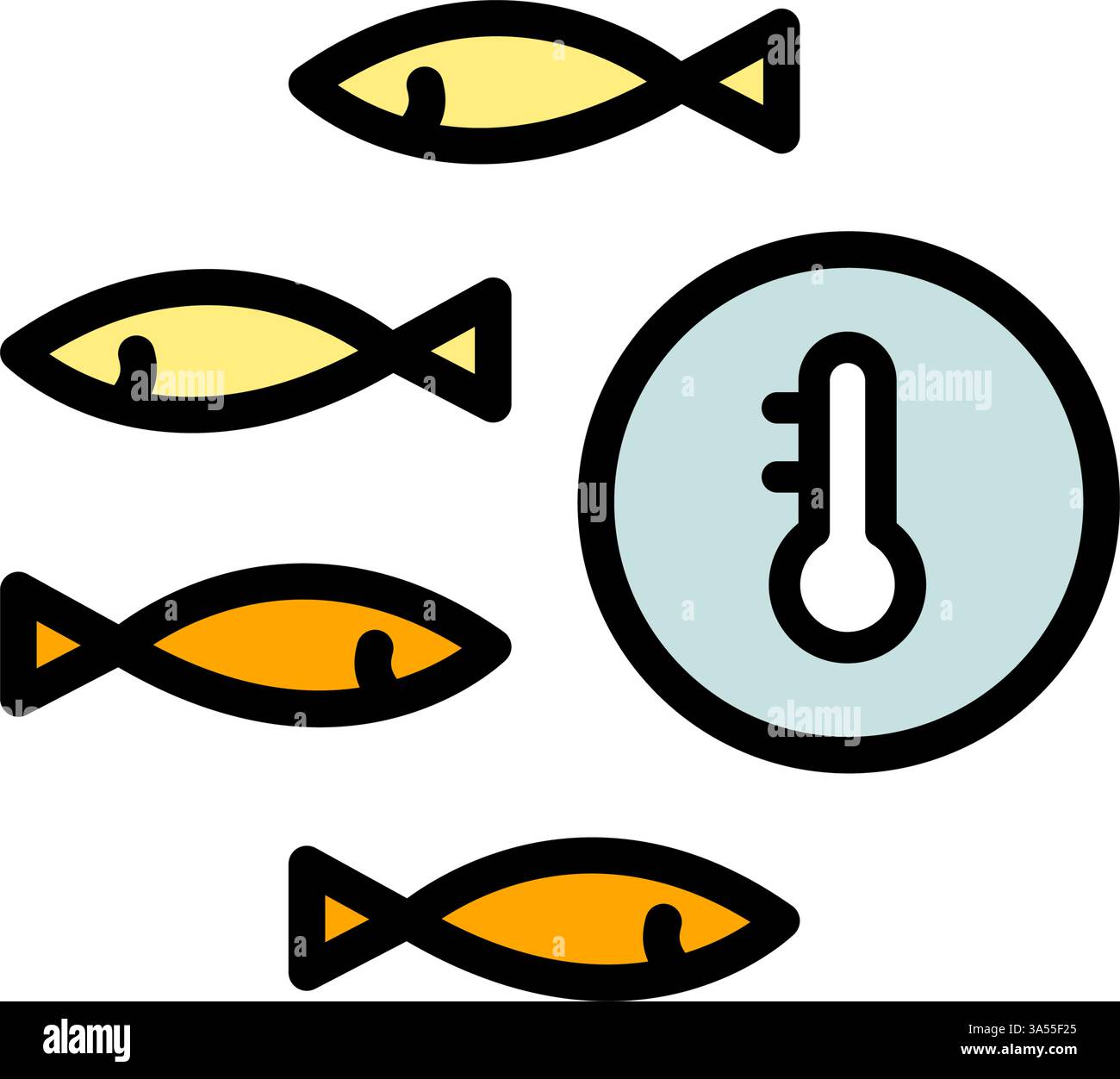 Fish farm pool color icon. Fish farm pool vector icon for web design ...