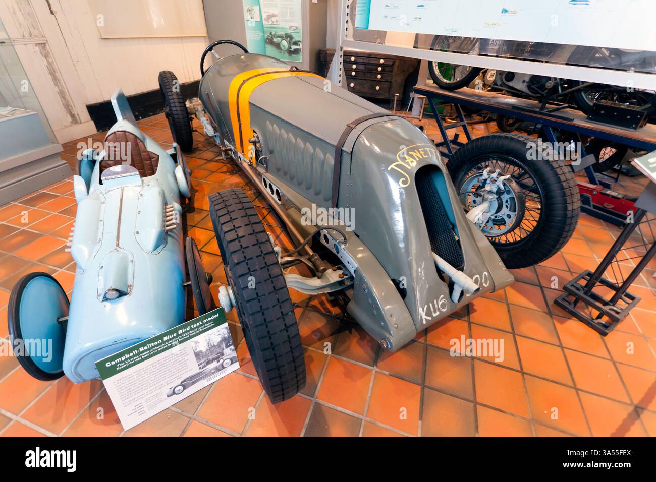 Three-quarters front view of the 1926, Scriven Special, Nanette, in the ...