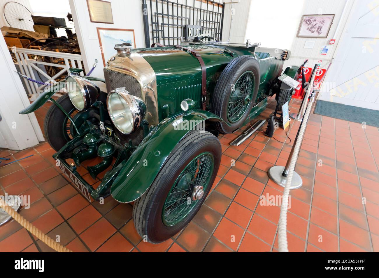 Three-quarter Front View of a 1928,Bentley 4 ½ litre 'Le Mans' driven ...