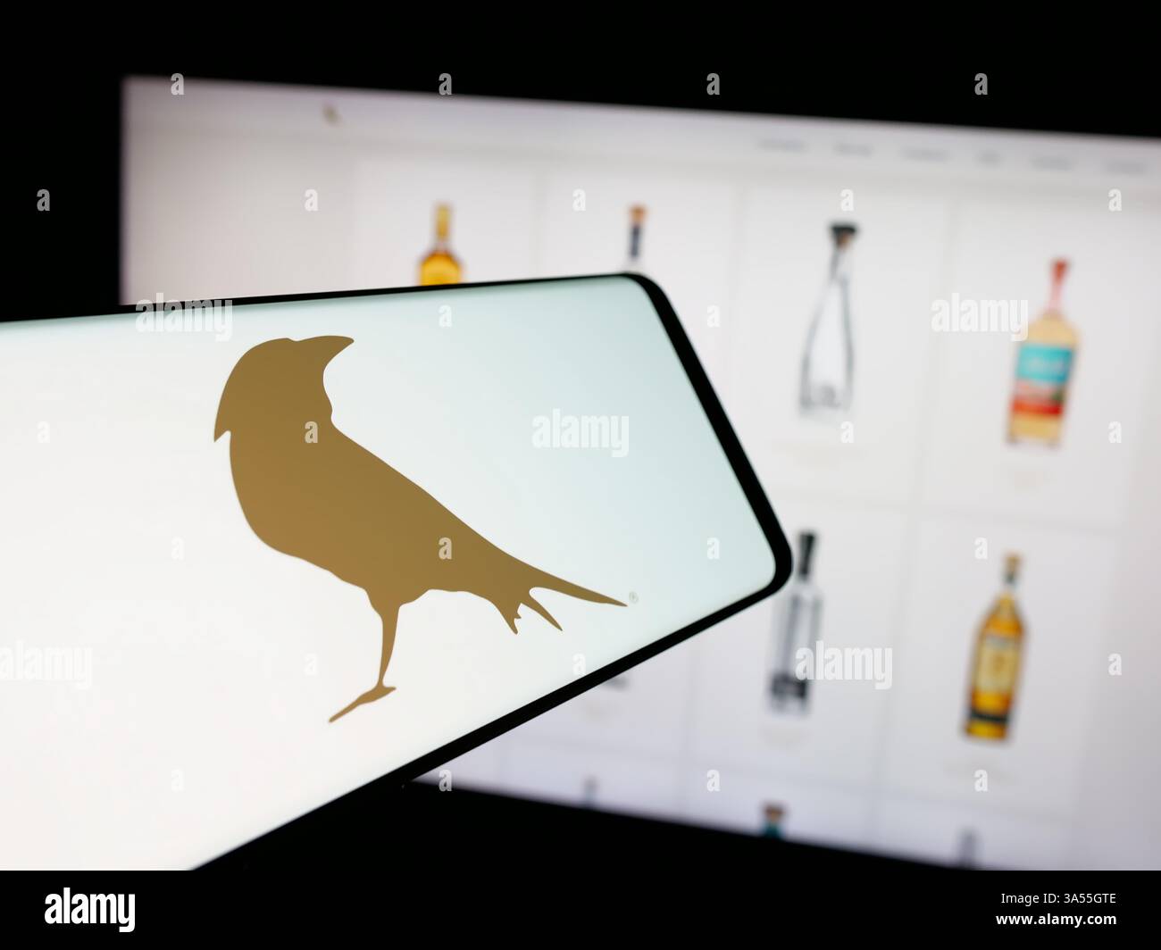 In this photo illustration, a mobile phone with the logo of Mexican ...