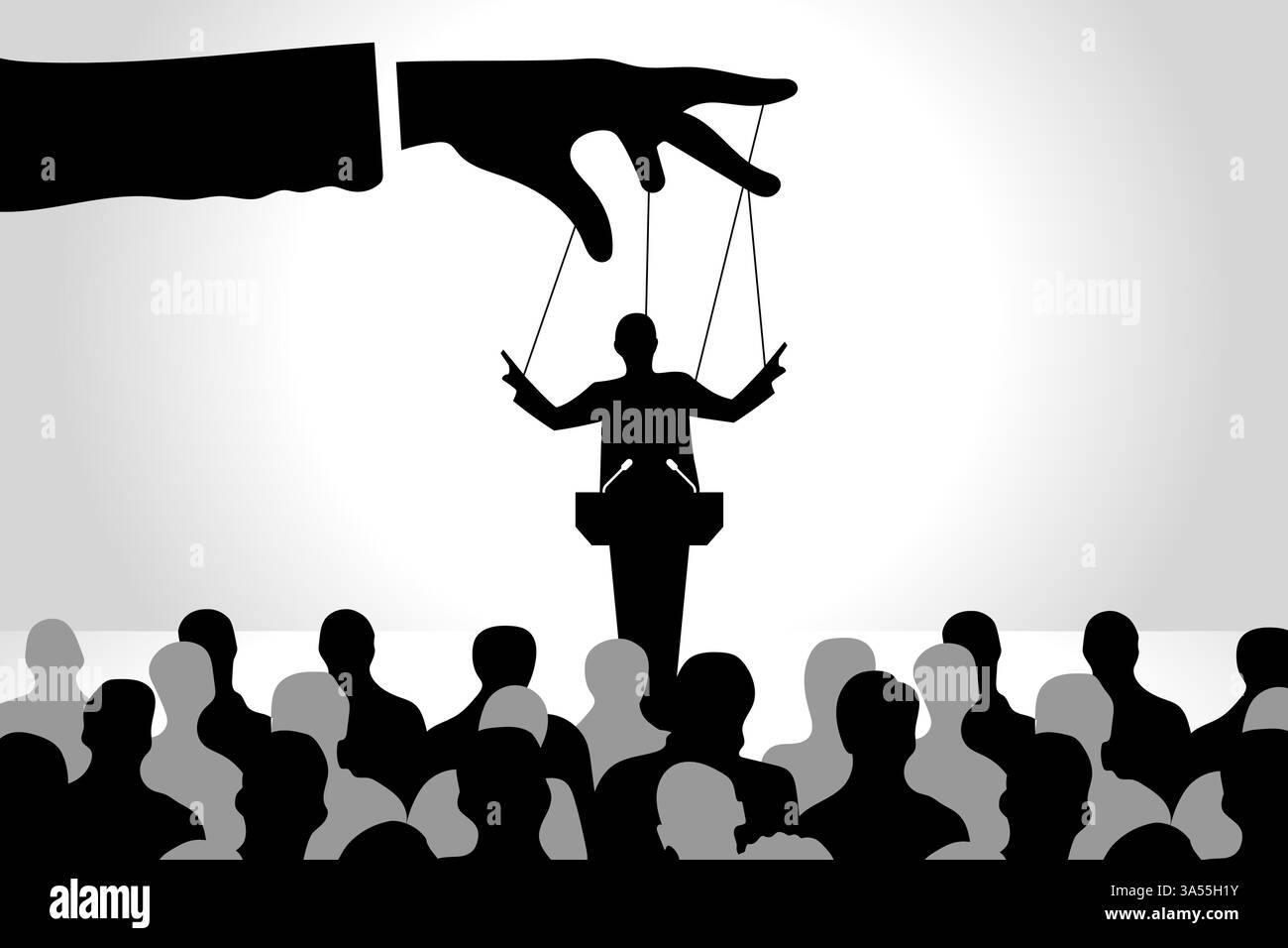 Puppet and politics Stock Vector Images - Alamy