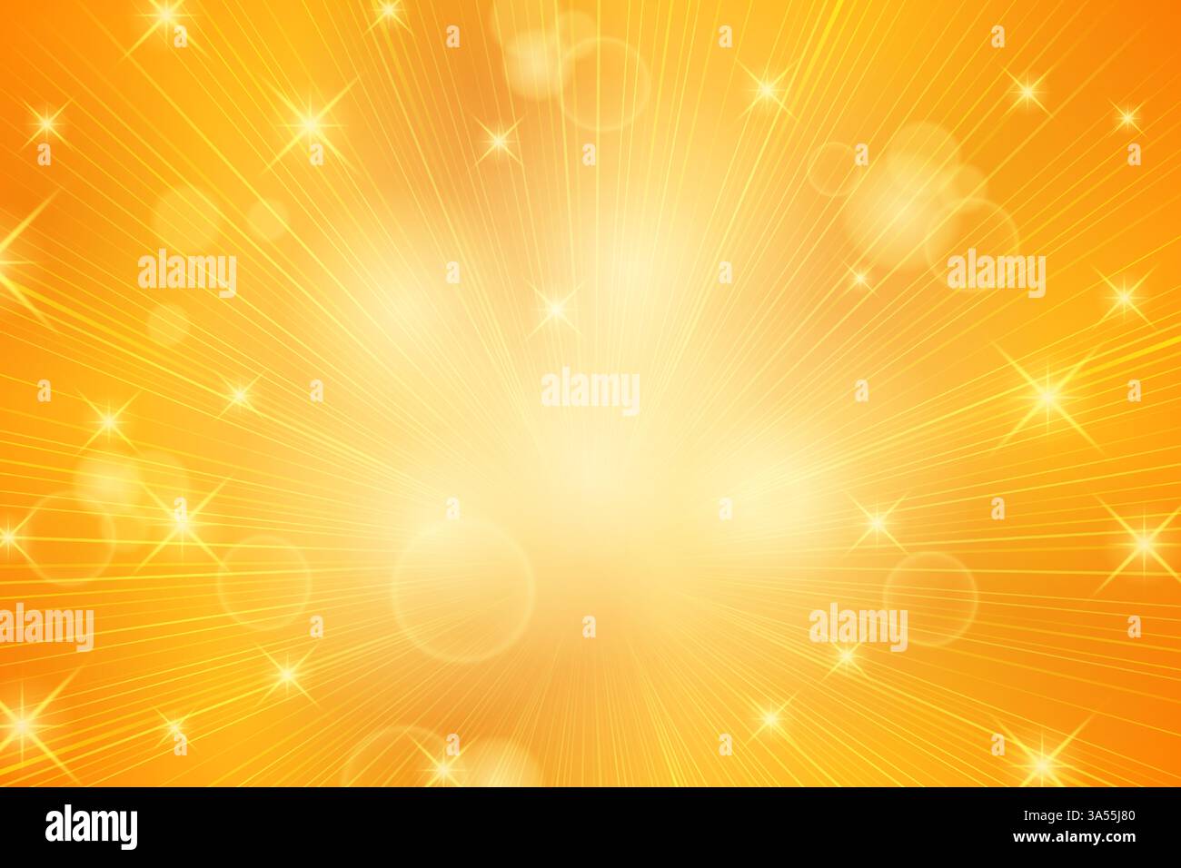 illustration of yellow and orange gradient sun burst explosion ...