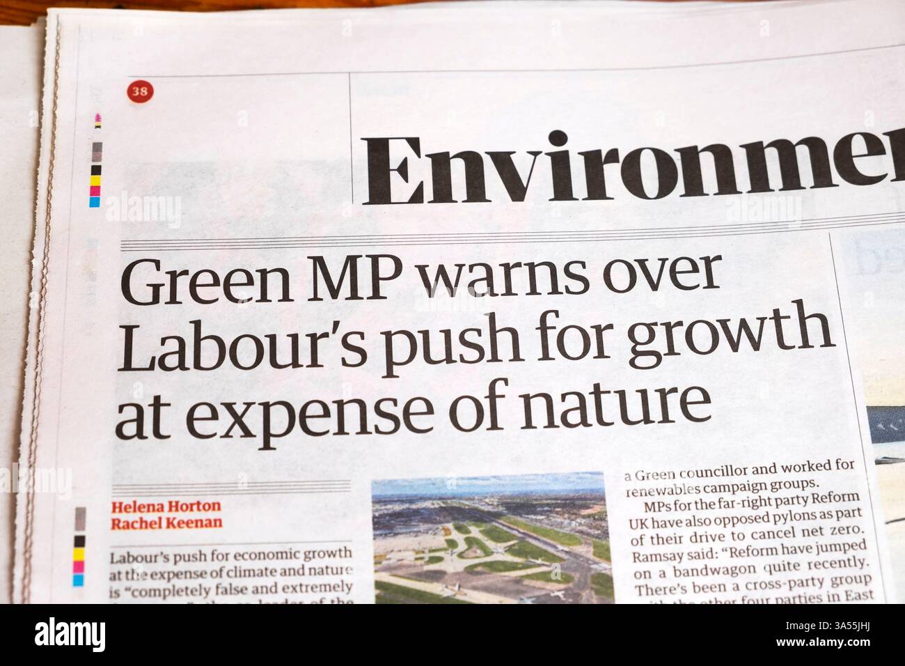 'Green MP warns over Labour 's push for growth at expense of nature ...