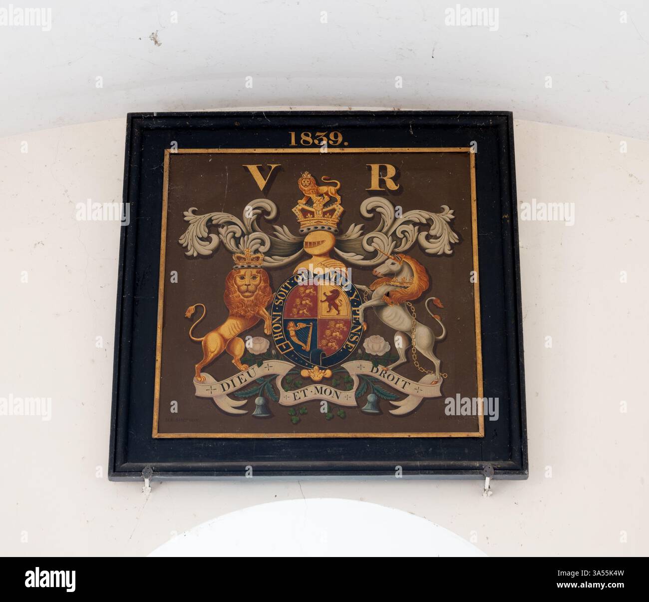 Queen Victoria coat of arms, All Saints Church, Pickworth, Rutland ...