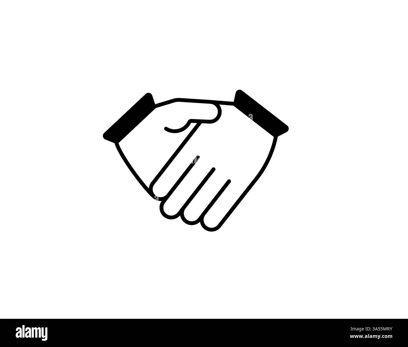 Simple outline of a hand in a fist bump gesture with clear lines and ...