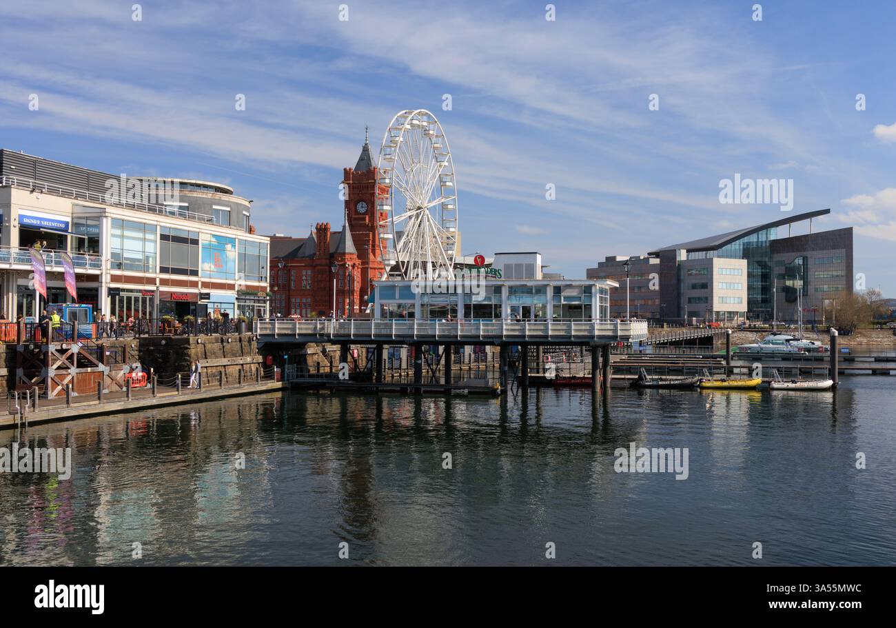 Cardiff bay big wheel hi-res stock photography and images - Alamy