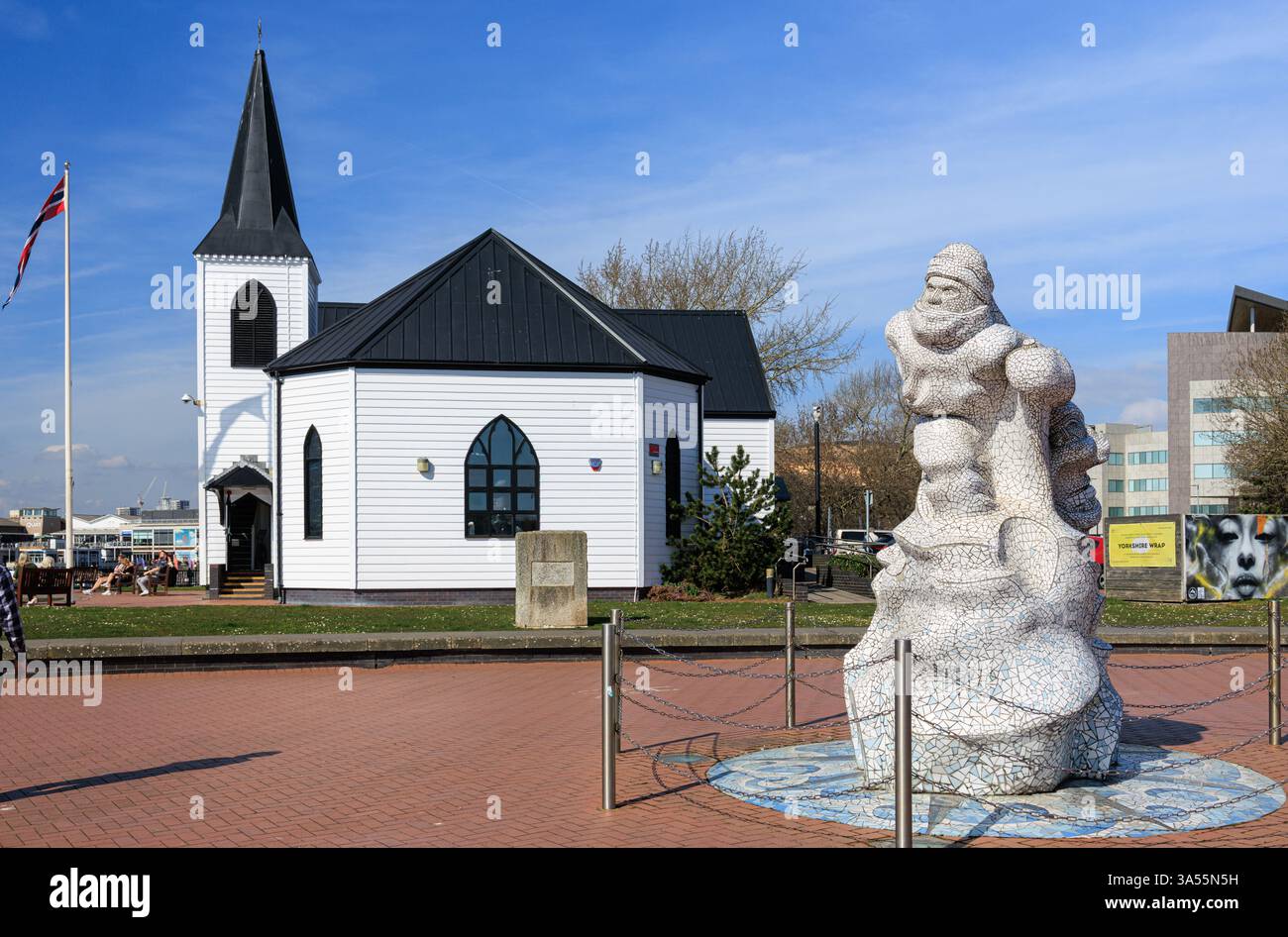Norwegian Church and Captain Scott memorial , Cardiff Bay, Wales, UK ...
