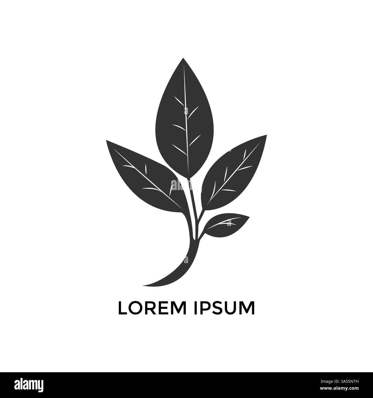 Sprout Logo Isolated White background. Vector Illustration Stock Vector ...
