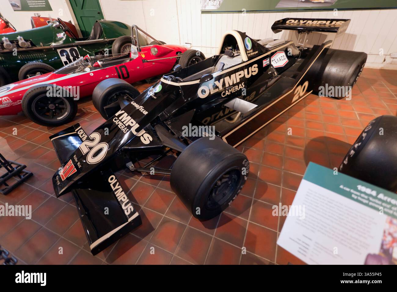Three-Quarters Front View of a 1979, Olympus Wolf WR7, in the Jackson ...