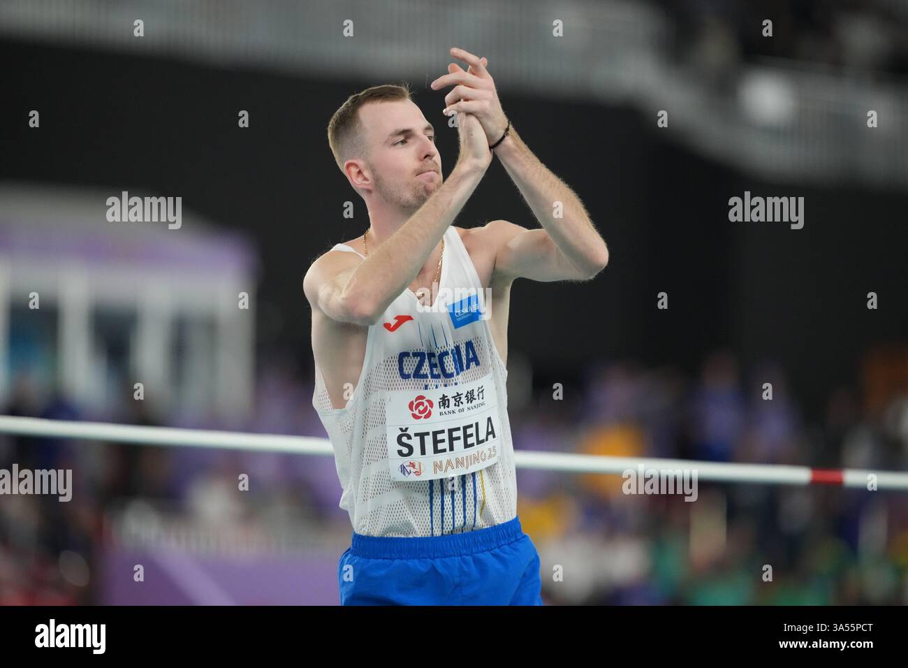 Jan Stefela, the European Vice-Champion, is pictured here after ...