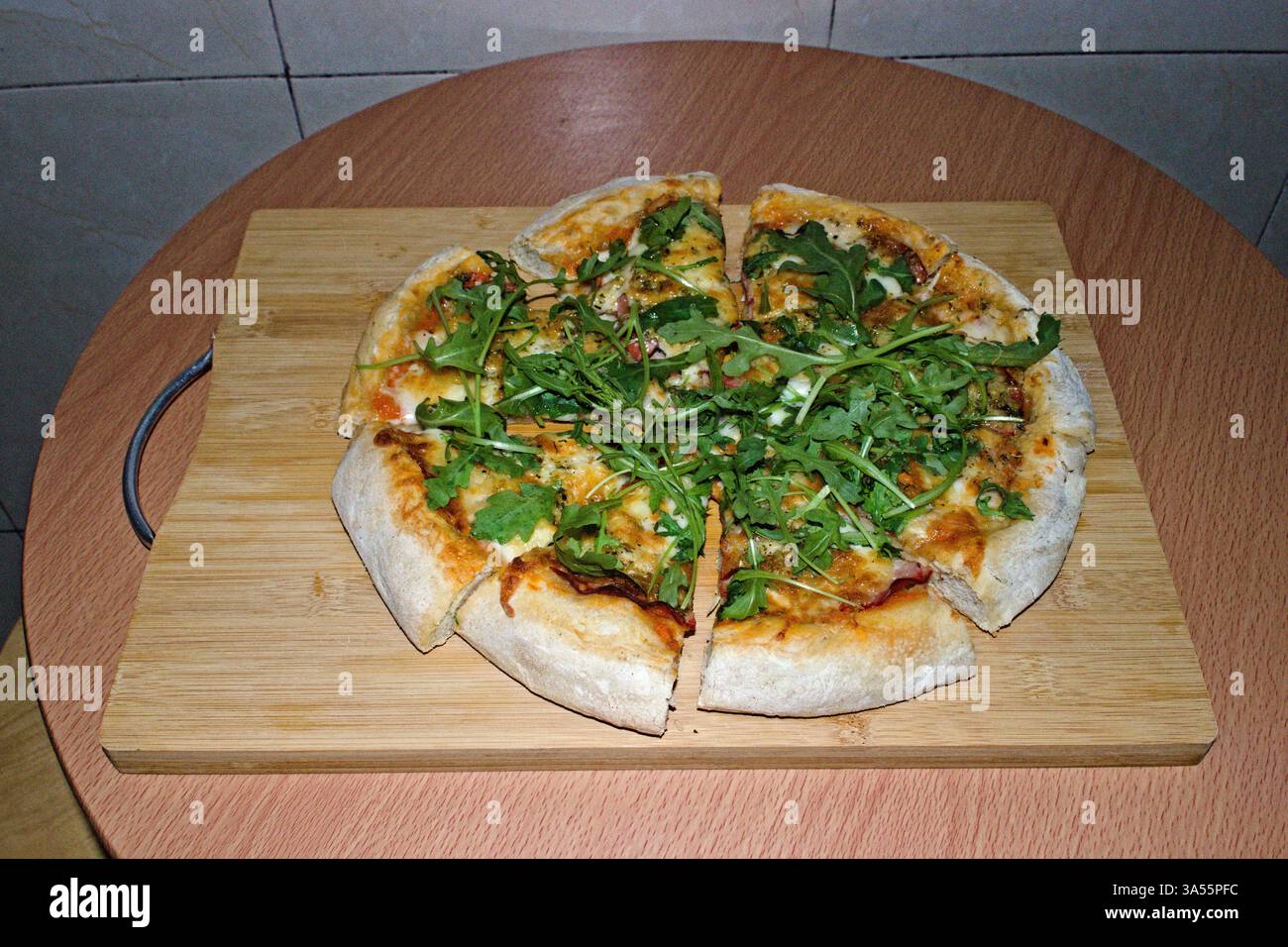 Homemade italian pizza Stock Photo - Alamy