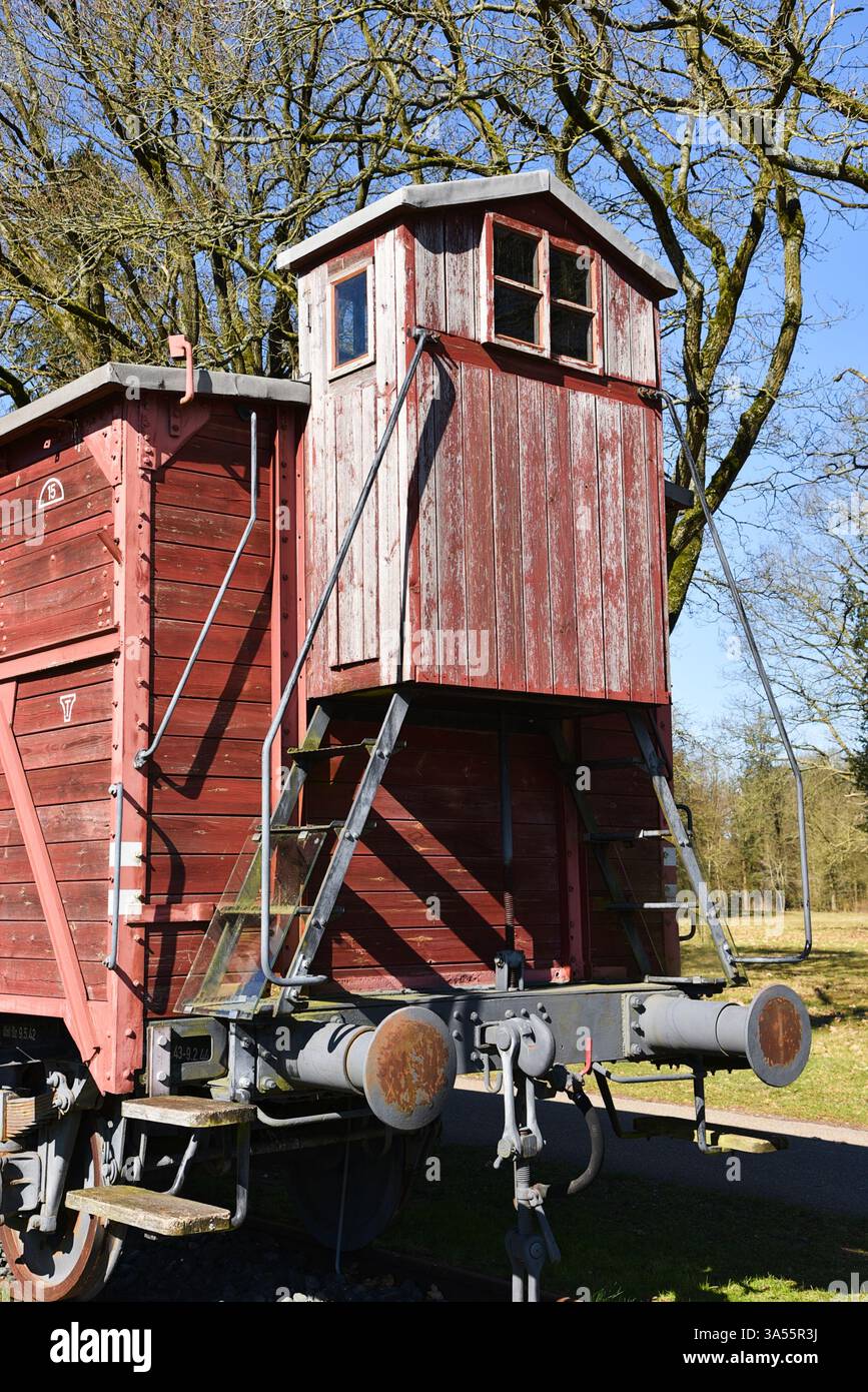 Westerbork, the Netherlands. March 19, 2025. Train at the former ...