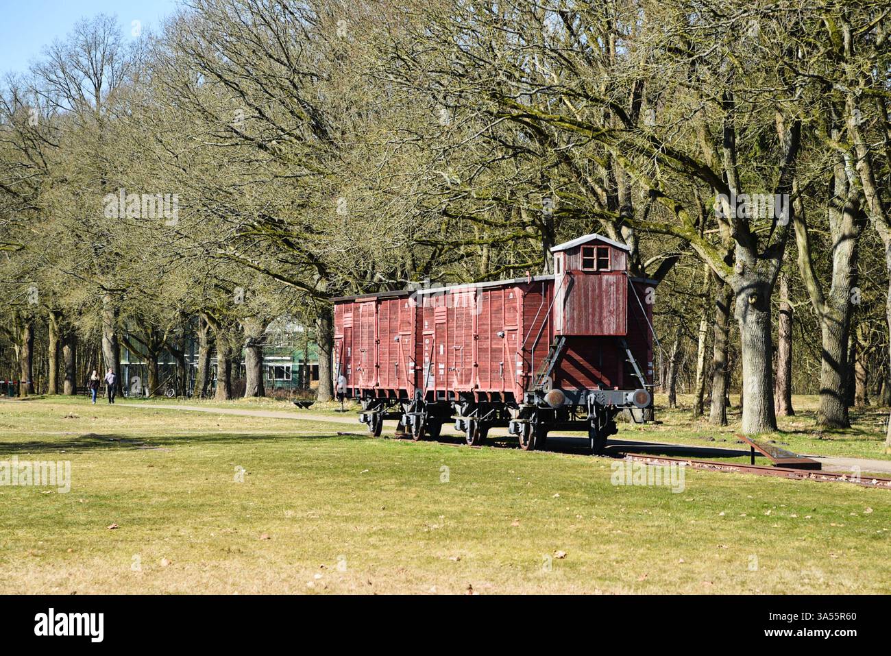 Westerbork, the Netherlands. March 19, 2025. Train at the former ...