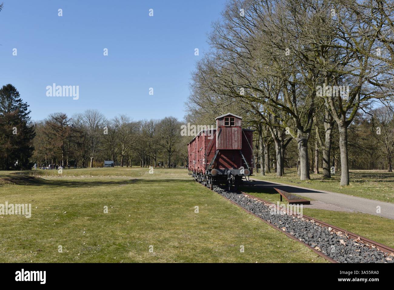 Westerbork, the Netherlands. March 19, 2025. Train at the former ...