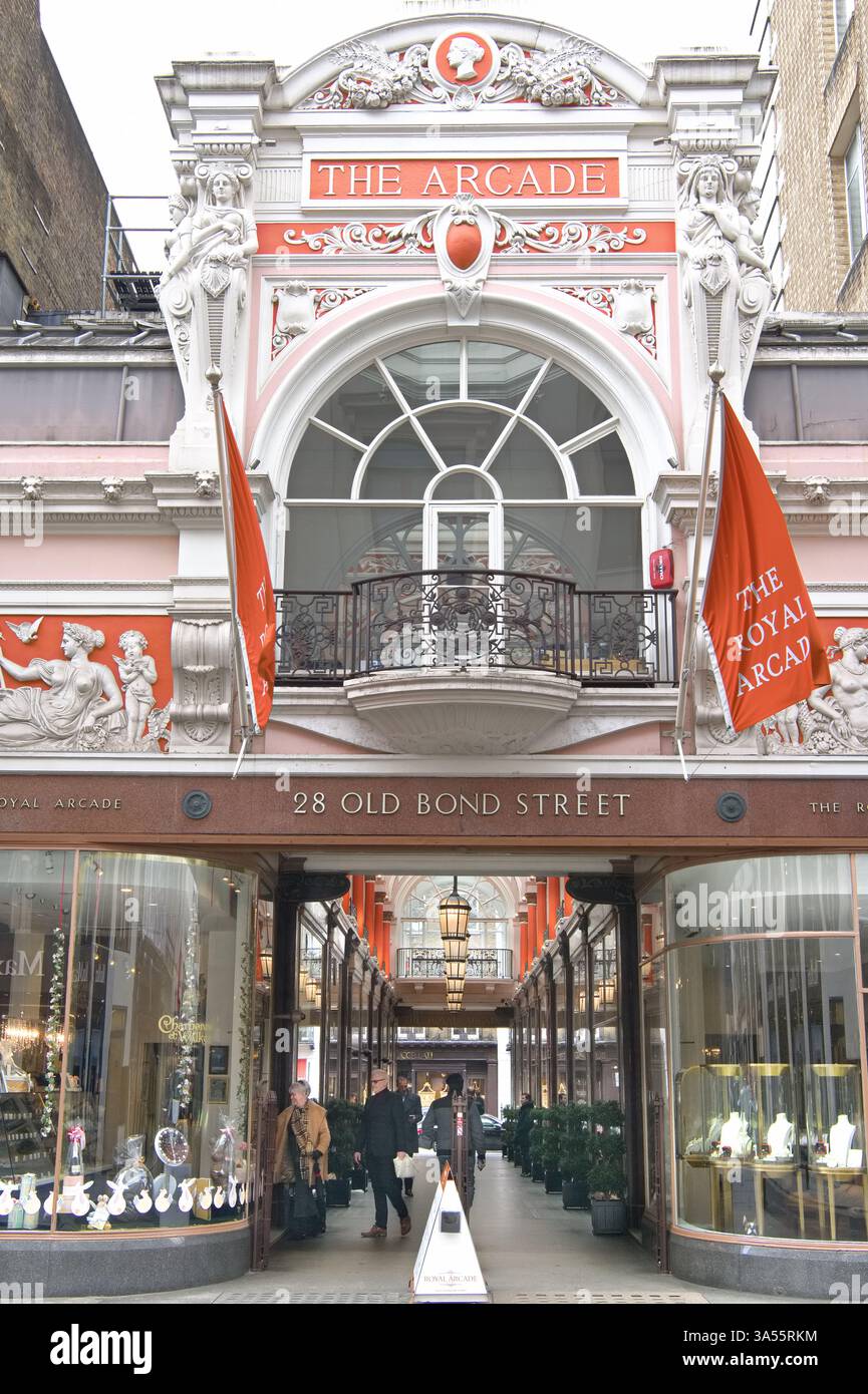 the entrance to the Royal Arcade a Victorian shopping arcade on Old ...