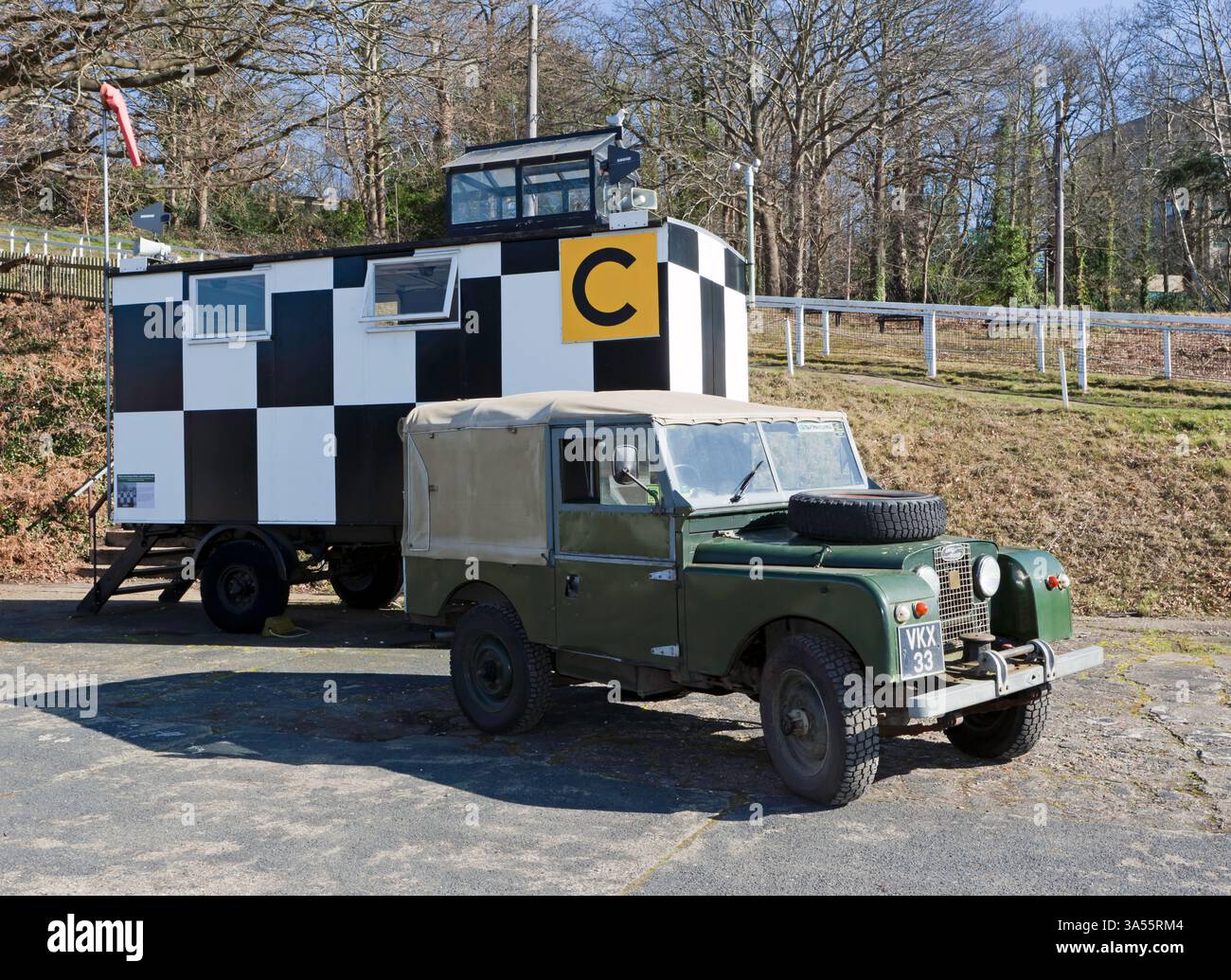Airfield control caravan hi-res stock photography and images - Alamy