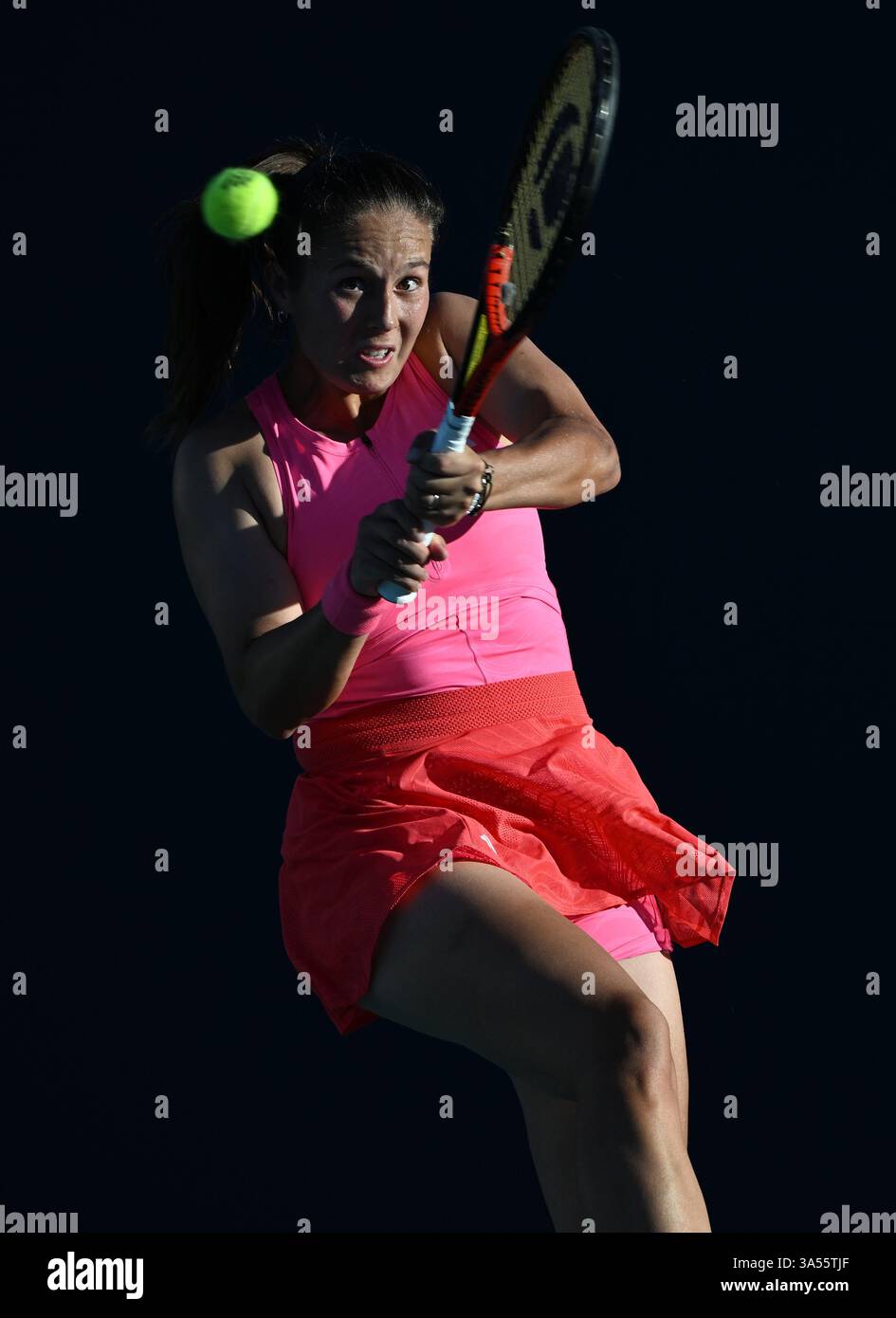 MIAMI GARDENS FL - MARCH 20: Daria Kasatkina Vs Hailey Baptiste during ...