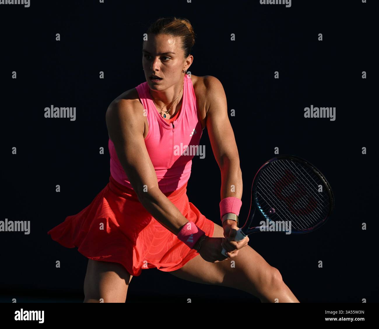 Miami Gardens FL, USA. 20th Mar, 2025. Maria Sakkari Vs Lucia Bronzetti ...