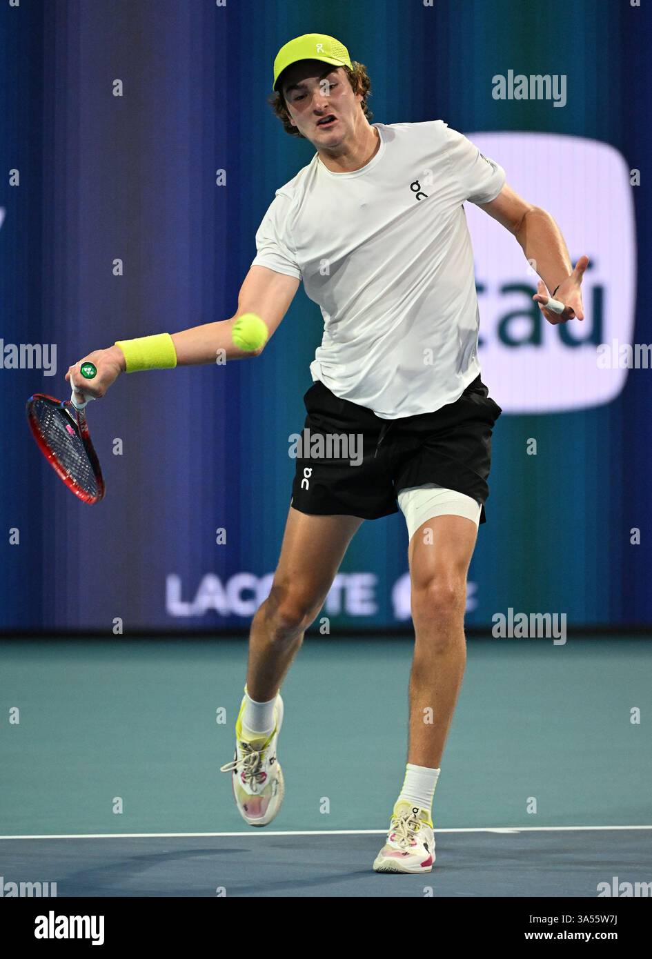 Miami Gardens FL, USA. 20th Mar, 2025. Joao Fonseca Vs Learner Tien during The Miami Open at ...