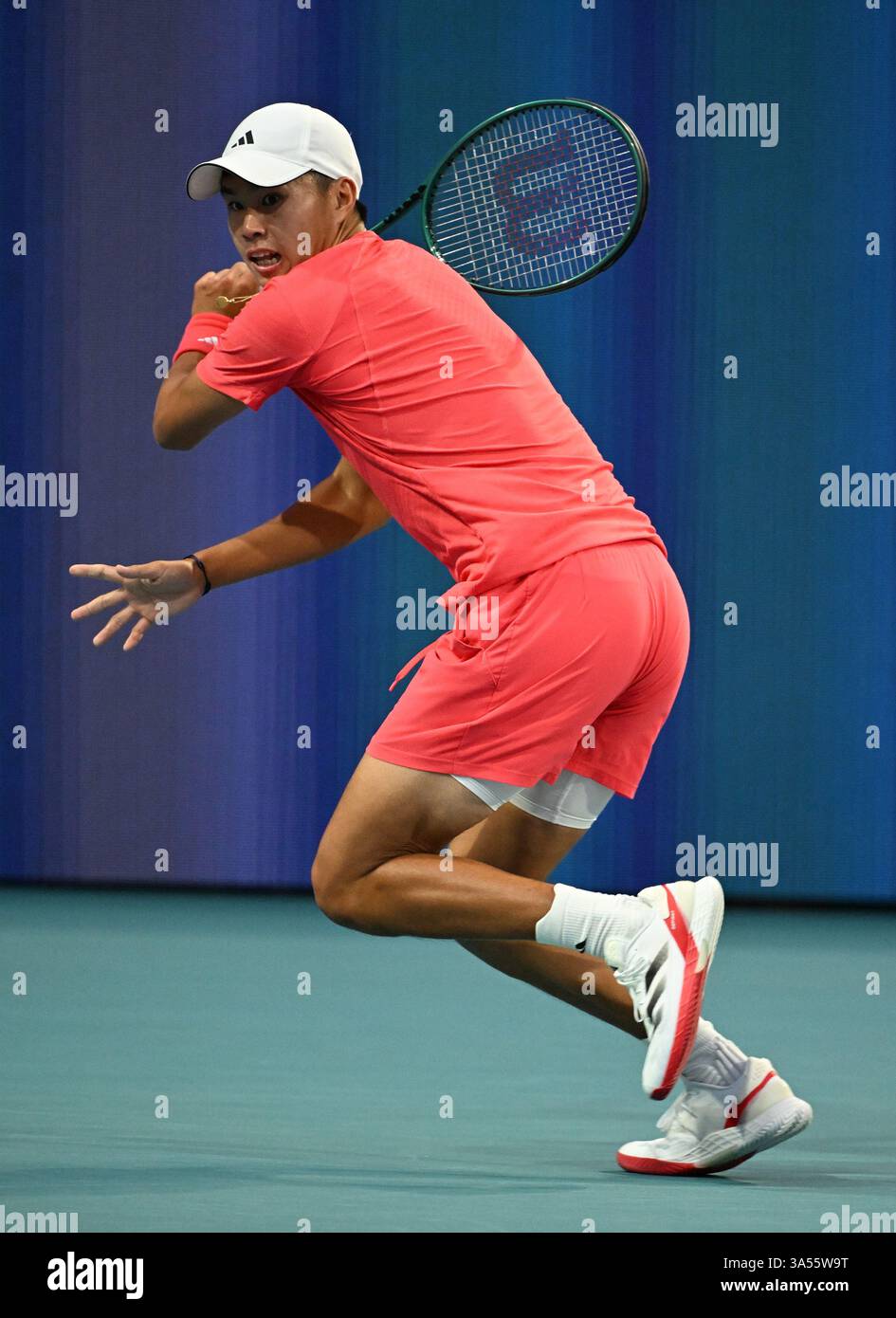 MIAMI GARDENS FL - MARCH 20: Joao Fonseca Vs Learner Tien during The Miami Open at Hard Rock ...